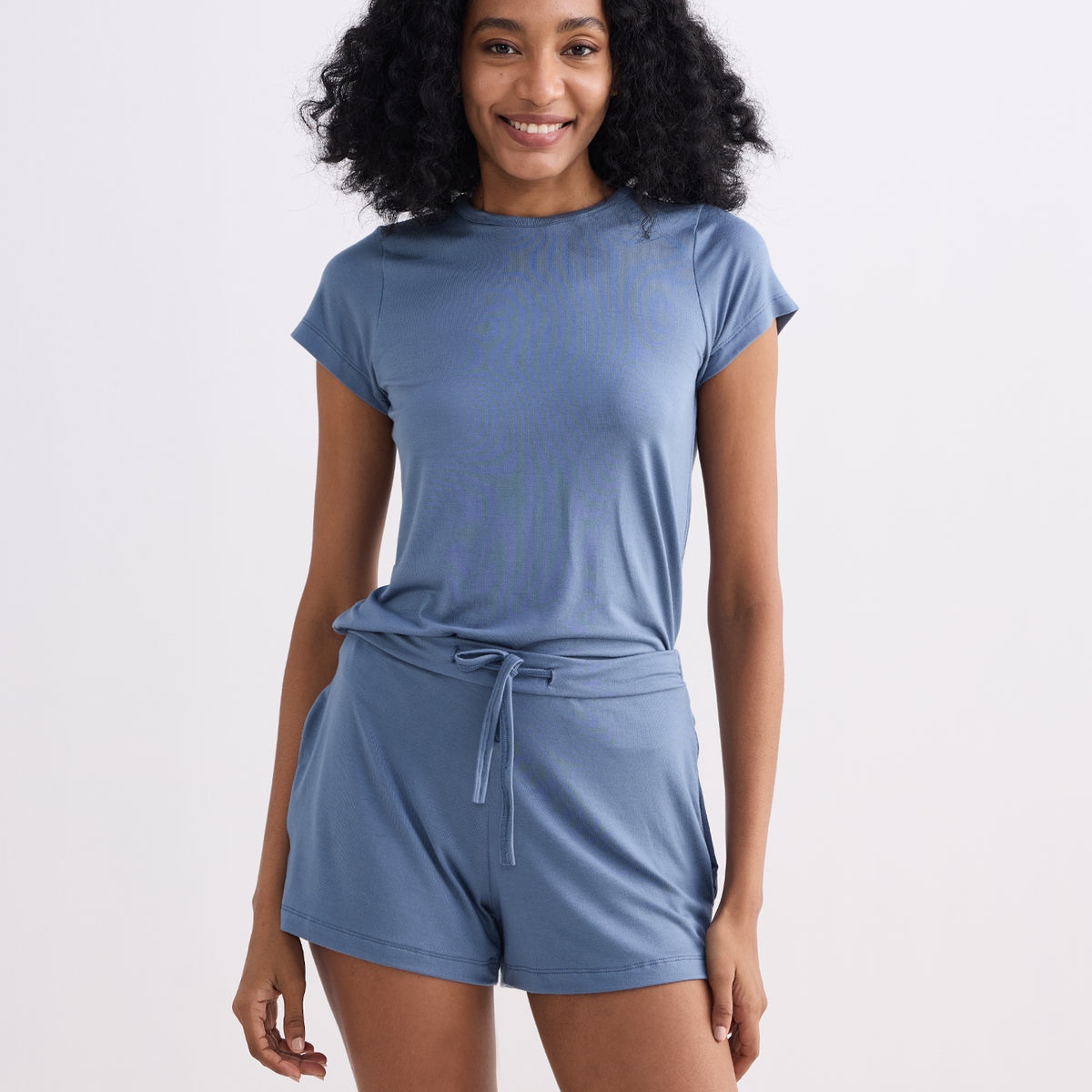 Essential Short Sleeve Tee Set in Blue – Reistor