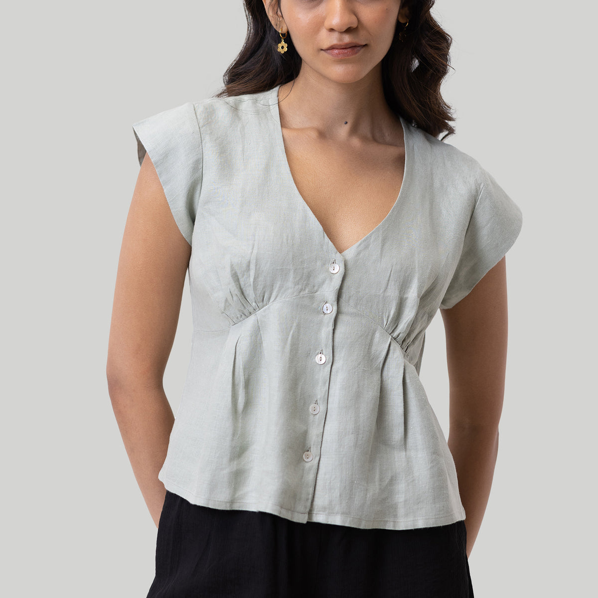 Deep V-Neck Tops: Hemp Clothing – Reistor