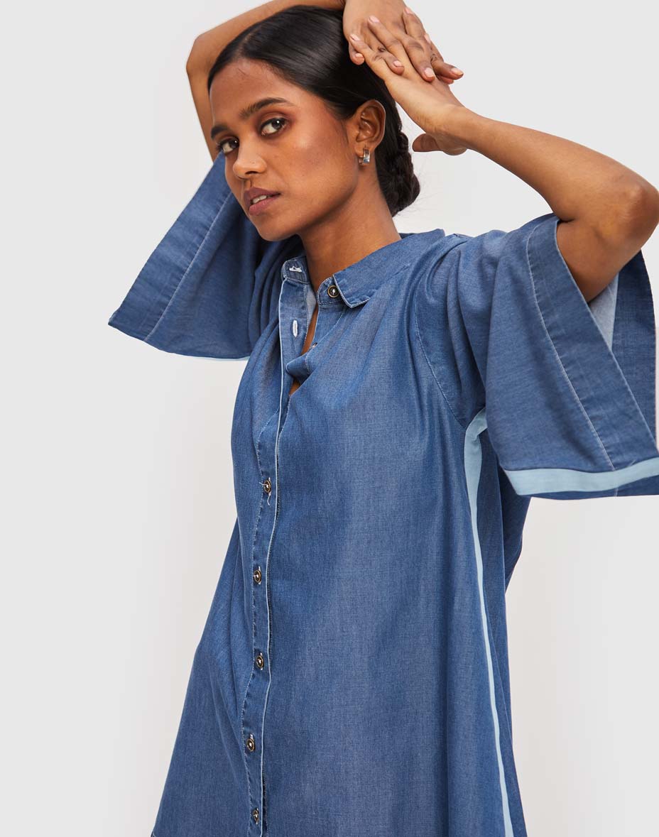 Letting Loose Shirt in Blue Denim – Reistor